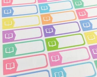 Unique library sticker related items | Etsy