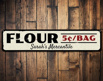 Old Town Mercantile Sign Personalized Dry & Fancy Goods Sign