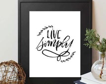 Unique live simply art related items | Etsy