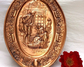Copper wall plate | Etsy