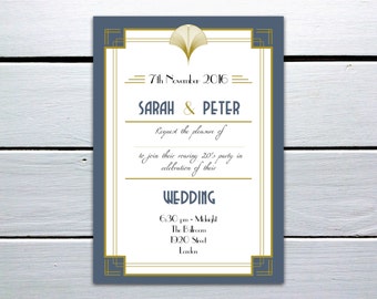 1920s invitations | Etsy