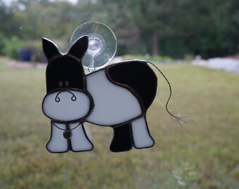 Stained glass cow | Etsy