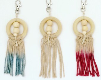 Unique macrame keychain related items | Etsy