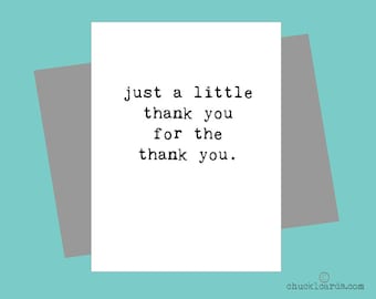 Sarcastic thank you | Etsy