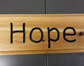 Items similar to CUSTOM wood sign, Have hope be strong laugh loud ...
