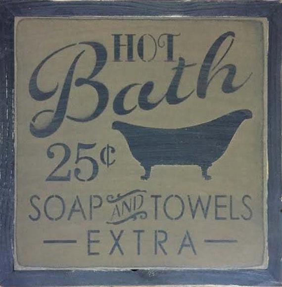 Hot Bath 25 Cents Rustic Smooth Wood Sign Large 17 5 hot-bath-25-cents-rustic-smooth-wood-sign-large-17-5