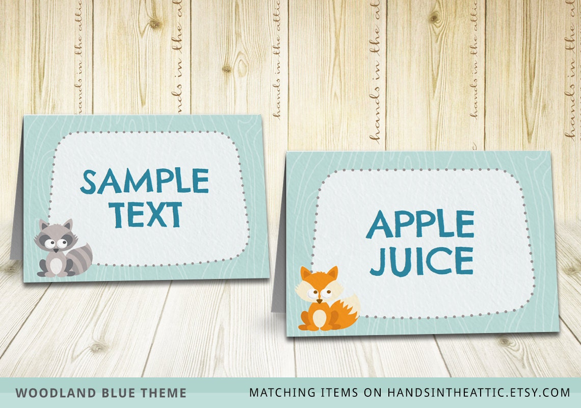 Editable labels woodland creatures woodland by HandsInTheAttic