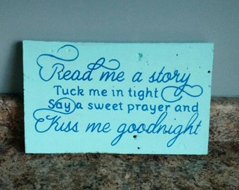 Read me a story sign | Etsy