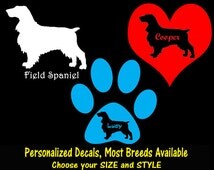 Popular items for spaniel decal on Etsy
