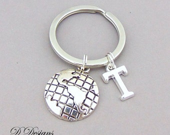 Globe keychain | Etsy