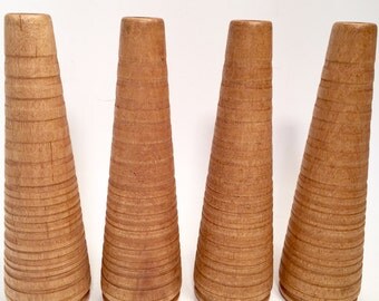 Wooden cones | Etsy