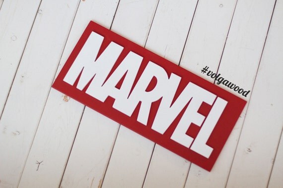 Marvel wood sign Comics wood sign Marvel wooden by VolgaWood
