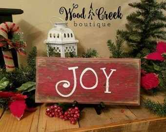 Wooden joy sign | Etsy