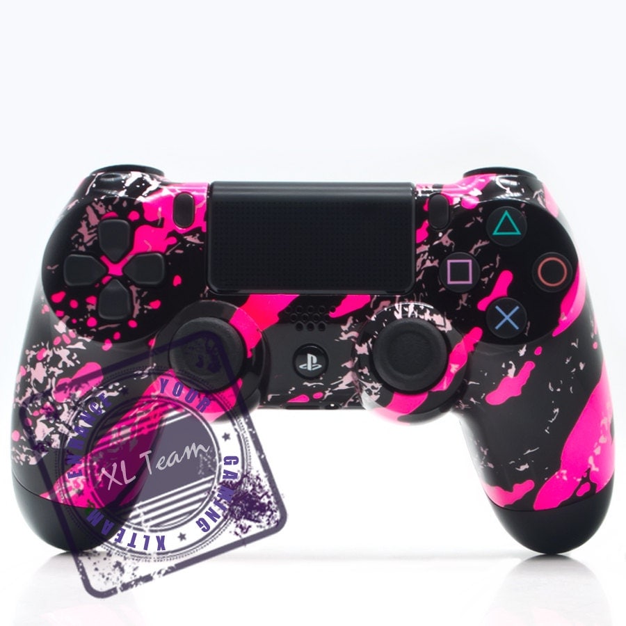 Sony PlayStation 4 PS4 Dualshock 4 Custom Pink Splatter