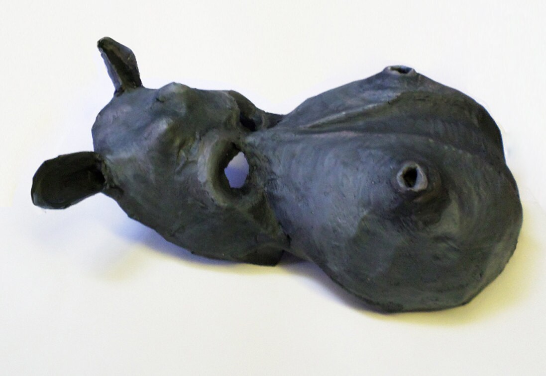 Hippopotamus Mask Hippopotamus hippo paper mache by ArtisanMasks
