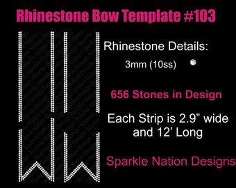 Unique rhinestone template related items | Etsy