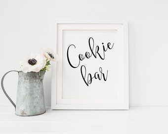 Unique cookie table sign related items | Etsy