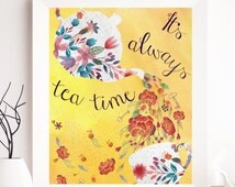Popular items for it's always tea time on Etsy