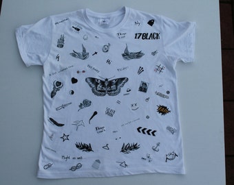 One Direction Inspired Temporary Tattoos Etsy One