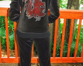 Velour sweatsuit | Etsy