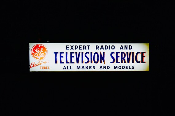 Vintage GE Lighted Sign/GE Electronic by AmericanAntique on Etsy