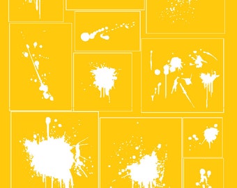 Splatter stencil | Etsy