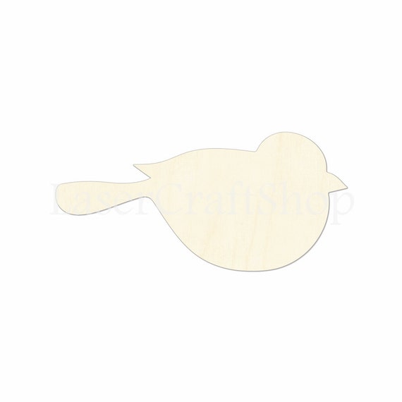 2 34 Bird Wooden Cutout Shape Silhouette Gift