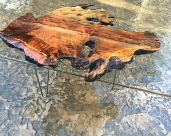 Burl wood table | Etsy