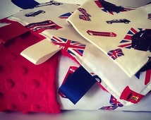 Popular items for union jack blanket on Etsy
