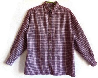 90s plaid shirt | Etsy