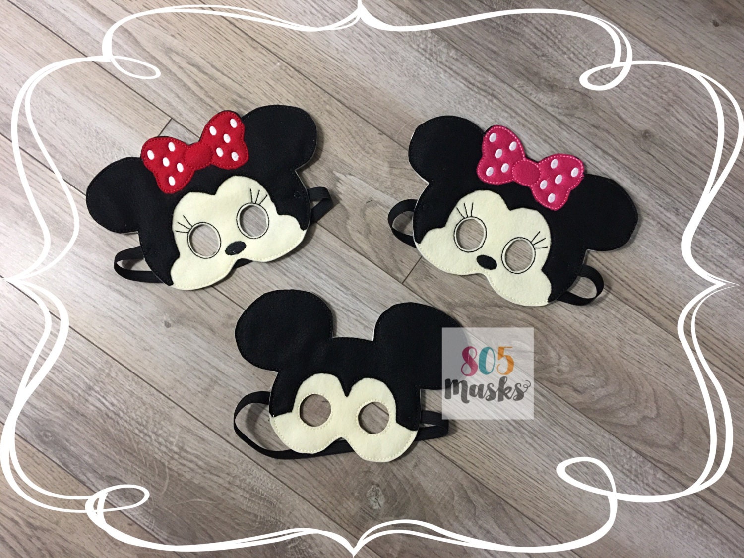 Mickey Mouse and Minnie Mouse Inspired Masks Mouse Mask Kids