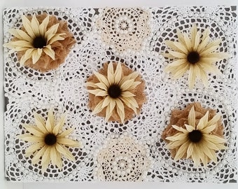 Crochet wall art | Etsy