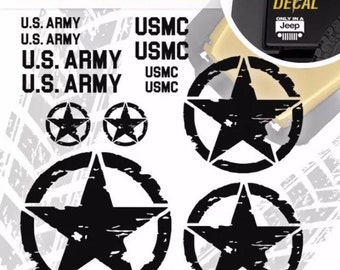 Unique distressed army star related items | Etsy