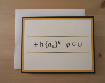 Math thank you card | Etsy
