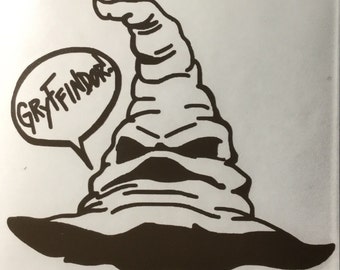 Sorting hat decal | Etsy