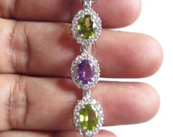 Peridot and amethyst | Etsy