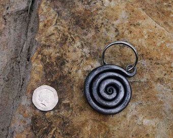 Items similar to Blacksmith Hand Forged Spiral Swirl Decorative Coat ...