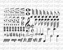 Unique music notes svg related items | Etsy