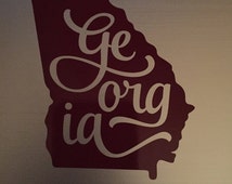 Unique georgia state decal related items | Etsy
