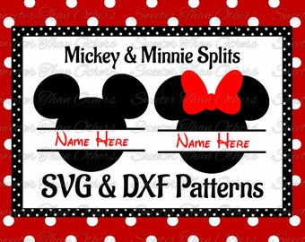 Split monogram | Etsy