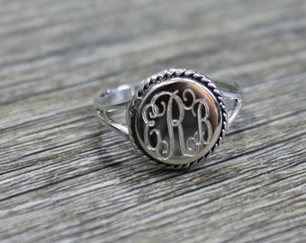 Monogramm ring | Etsy