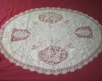 Oval table runner | Etsy