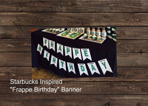 Starbucks Birthday Coffee Lover Printable by Partyperfectdesign
