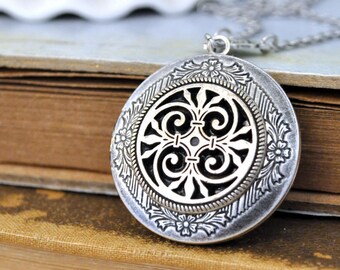 Unique celtic knot locket related items | Etsy