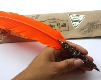 Hippogriff Quill Deluxe Ballpoint Feather Writing by LiselleMade