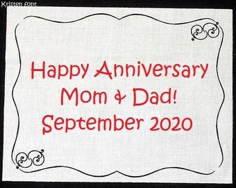 Hand Embroidered Custom Quilt Labels For Any by TheQuiltLabelLady