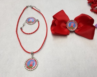 Peppa pig necklace | Etsy