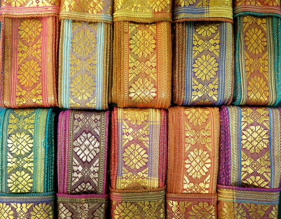 10 Yards Mixed Sari Borders Sari Trim SR62 by RibbonsAndSilk