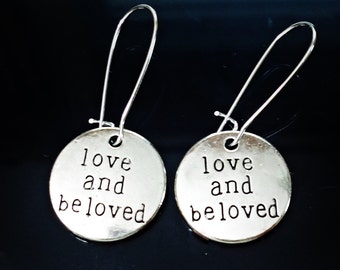 Wire word earrings | Etsy