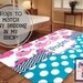 Whale Rug Splish Splash Nursery Nautical Area Rug Pink